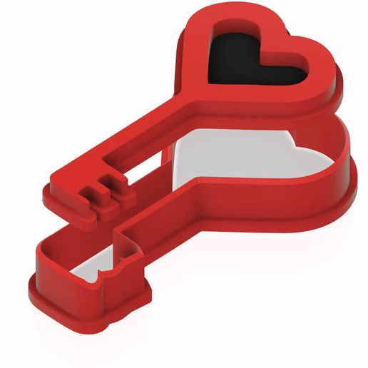 STL file Key Heart Valentines Day Cookie Cutter 🔑 (OBJ, 3MF, GCODE, and ...