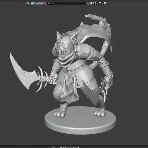 🐱 Cat Rogue Dnd Figure・Free STL File for 3D printing・Cults