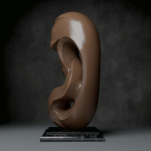 🗿 Abstract Head Sculpture・ STL File for 3D printing・Cults
