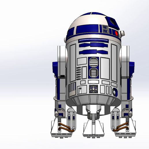 🎨 R2-D2・ STL File for 3D printing・Cults
