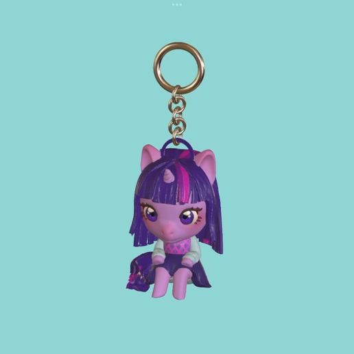 🗝️ A chibi figurine and keychain of Twilight sparkle from MLP FIM (my ...