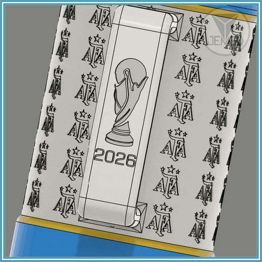 🫙 COUPE/LITRE JARRE AVEC RELIEFS VERSION ARGENTINE 2026・Fichier STL ...