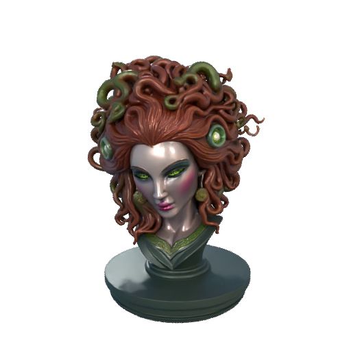 🪄 2166 Medusa Gorgon Head 3D Model, magic, dragon, serpent, mask, gnome ...
