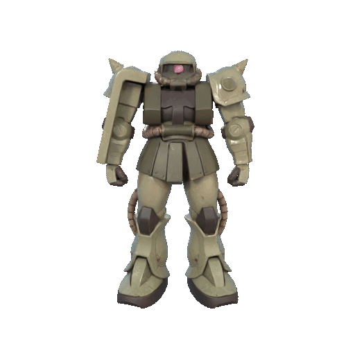 🤖 Gundam mobile suit - zaku warrior 2 - Zion・ STL File for 3D printing ...