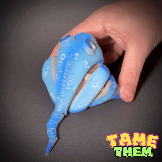 STL file stingray fish / Articulated Pet / Flexi Stingray 🐠 ・3D ...