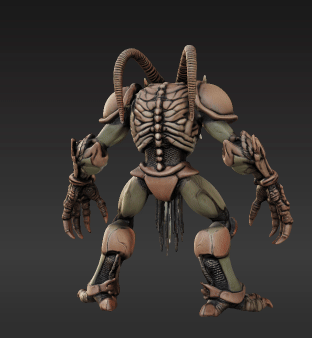 🎲 Exo-Terror Predator – Tabletop Sci-Fi Miniature Figure・ STL File for ...