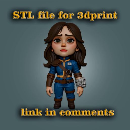 👾 Lucy from fallout series・ STL File for 3D printing・Cults