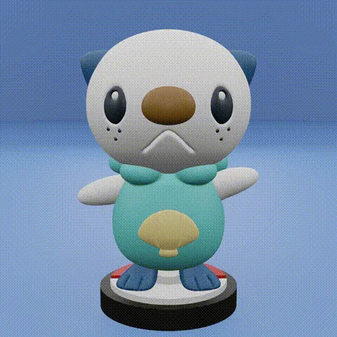 🐉 Pokemon No. 501 Oshawott・ STL File for 3D printing・Cults