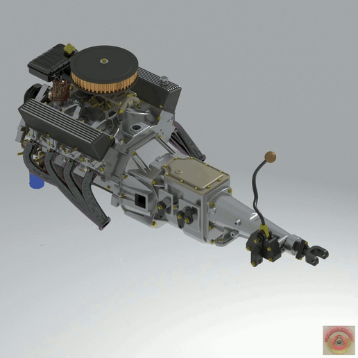 🚙 FORD TOPLOADER 4 SPEED for Ford 427 - GEARBOX・ STL File for 3D ...