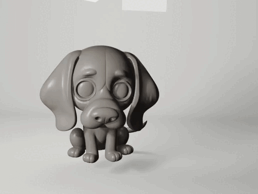 🐕 Cute Dog 3D Model STL File – Adorable Sitting Puppy for 3D Printing ...