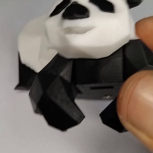 🐼 Low Poly Panda Puzzle・Free STL File for 3D printing・Cults