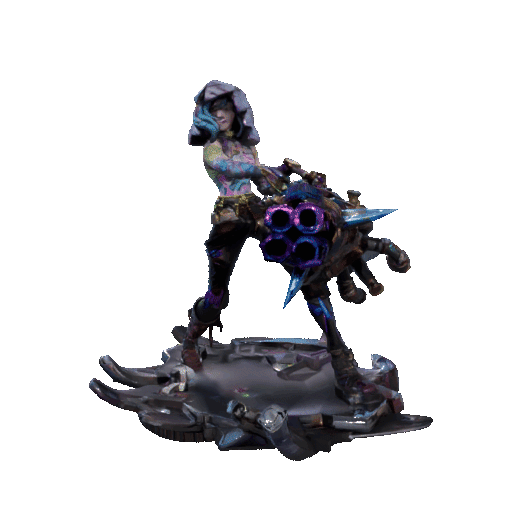 🔫 Jinx - Pose de cañón punk (League of Legends)・Archivo STL Gratis para ...