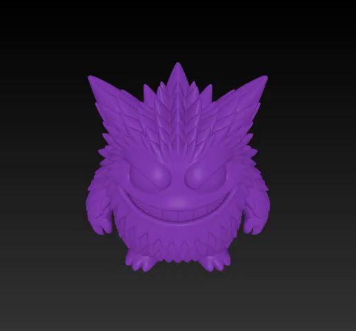 🐉 GENGAR/LABUBU MASHUP FIGURE・ STL File for 3D printing・Cults