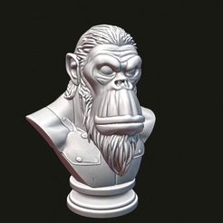 🗿 Bored Ape Sculpture Bust - 3D STL Printable・ STL file for 3D printing ...