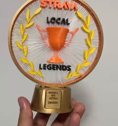 🏆 Customizable Strava Local Legends Trophy - 3D Printable Award・ 3MF ...