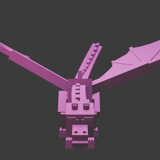 🐉 Minecraft The Ender Dragon・Free STL File for 3D printing・Cults