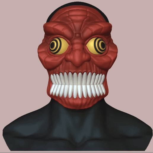 🪖 turbo granny mask - dandadan・ STL File for 3D printing・Cults