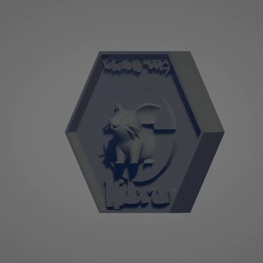 Panel decorativo hexagonal 3D de Nidoran♀ – Pokémon #0029・Archivo STL ...
