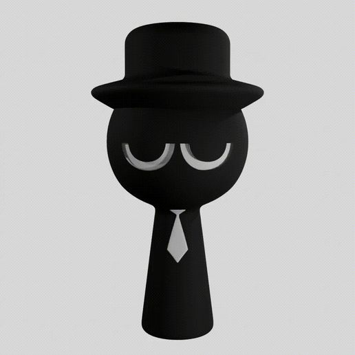 Fichier STL Black SPRUNKI INCREDIBOX | Sprunki 3D Model STL Fan Art 🎨 ・Modèle à imprimer en 3D à ...