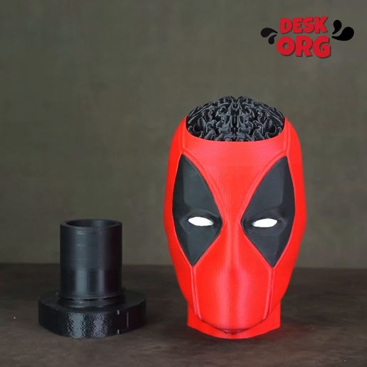 🖊️ Deadpool Pen Holder with Secret Storage Box・ 3MF File for 3D ...