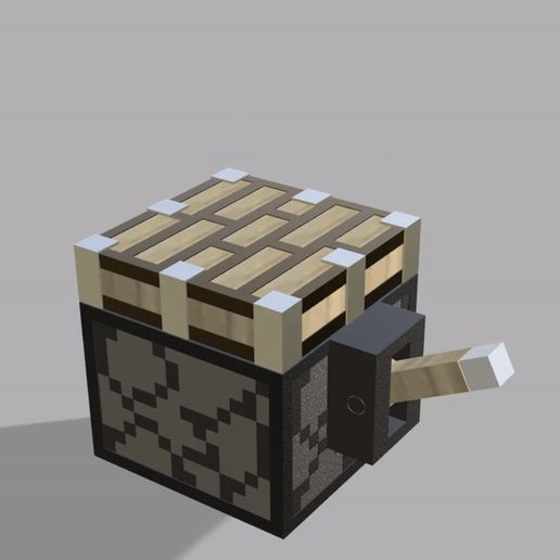 Archivo 3D Minecraft Piston Key Ring 🔑 ・Modelo de impresora 3D para ...