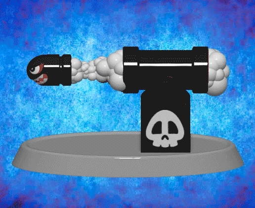 🎲 Banzai Bill + Blaster Bullet Basierend・Kostenlos STL Datei für ・Cults