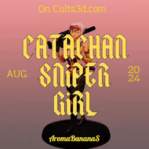 🔫 Catachan sniper girl・Free STL File for 3D printing・Cults