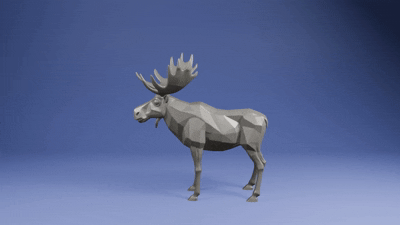 👾 Low Poly Moose - 3D Printable Stylized Animal Model V3・Archivo STL ...