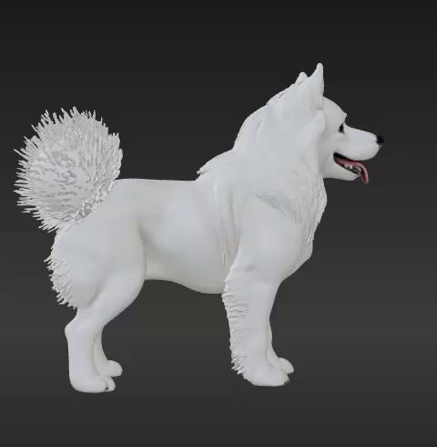 STL file Perro Samoyedo 🐕 ・3D printable model to download・Cults