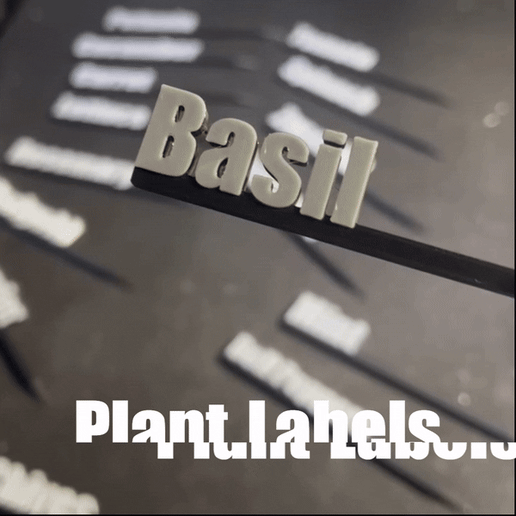 🌿 3D Printable Basil Plant Tag – Lush Multi-Color & STL Files for ...