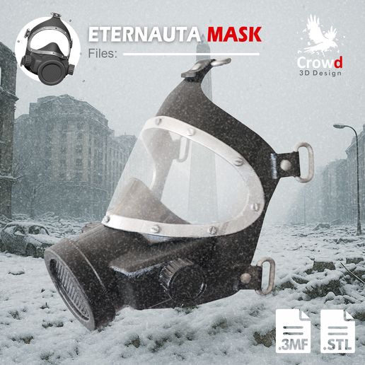 🎃 ETERNAUTA MASK・Archivo 3D para Impresión 3D・Cults