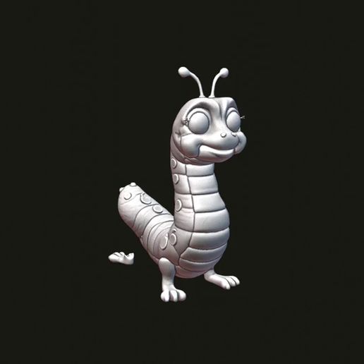 🪱 Articulated Worm 3D STL Printable - Articulated Worm 3D Print STL ...