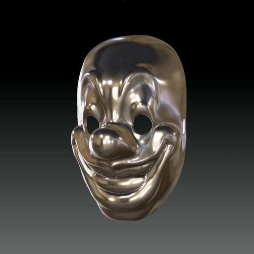 🎭 Traditional Festival Clown Mask 🎭.・ STL File for 3D printing・Cults