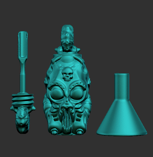 👽 MINI SNIFFER CANISTER INHALER RESERVOIR - ALIEN WARRIOR・ STL File for ...