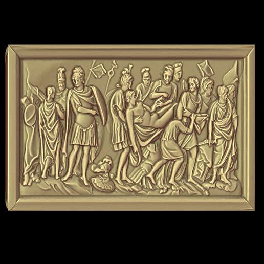 🇪🇬 Roman Frieze - Roman Sarcophagus Bas-relief - Battlefield Scene ...