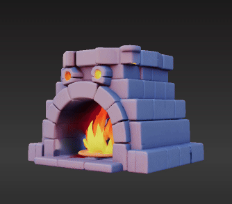 🏗️ Stylized Stone Furnace Building - Collectible Gaming Miniature・ STL ...