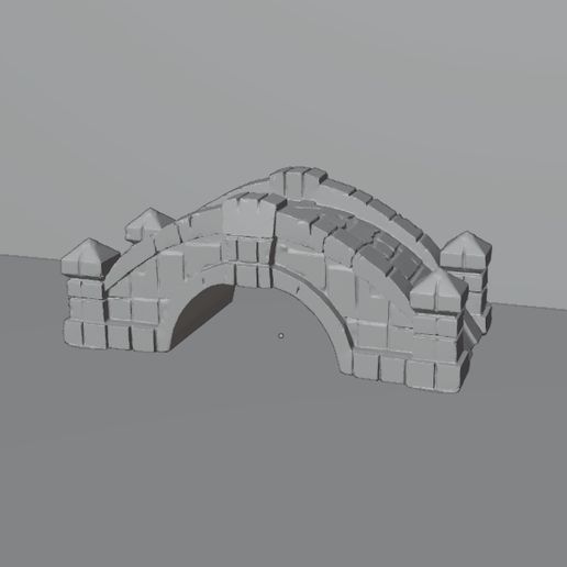 STL file Miniature Stone bridge 🌉 ・3D printer design to download・Cults