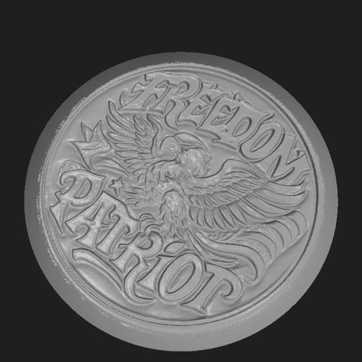 🪙 FREEDOM PATRIOT COIN TOKEN WALL ART・ STL File for 3D printing・Cults