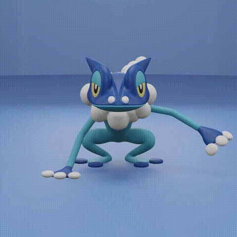 shiny frogadier art
