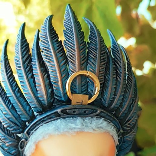 🪶 Native American feather headdress for Labubu・ STL File for 3D ...