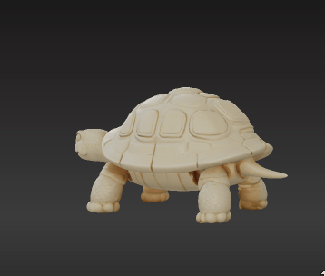 🚶 Articulated Tortoise Toy – Calm Walking Pose with Detailed Shell・ STL ...