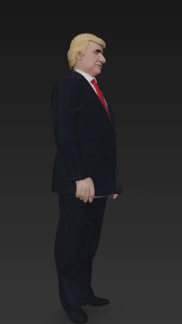👾 Donald Trump_American President・ OBJ File for 3D printing・Cults