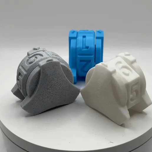 STL file Spinning D6 Dice | Tabletop / Board Games / DnD / Magic The ...