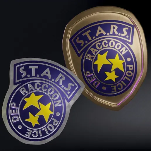 FREE Residual Evil 2 / RPD STARS logo and Emblem / Badge 👮‍♀️・Free STL ...