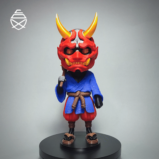 ONI CHIBI 👹・ 3D File for 3D printing・Cults