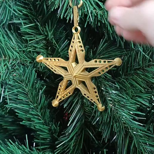 3D file Star Ornament Christmas Star STL ⭐ ・3D printing idea to ...