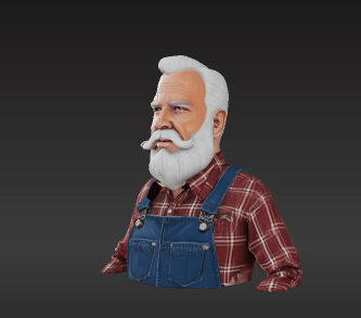 🤠 Iconic Country Grandpa 1:64 Scale Figure | TV Show Diorama Miniature ...
