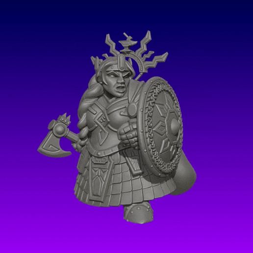 👸 Dwarf Queen・ STL File for 3D printing・Cults