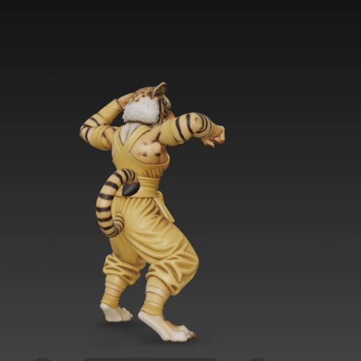 🐅 Tiger Tabaxi Monk of the Silent Paw・ STL File for 3D printing・Cults