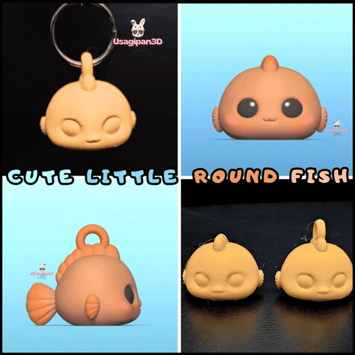 🐠 Cute Little round Fish・ 3D File for 3D printing・Cults